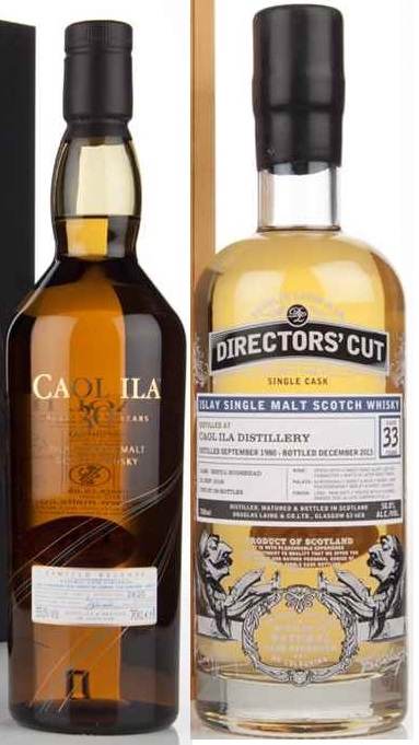 Caol Ila 30 yo 1983 Special Release 2014 vs Caol Ila 33 yo 1980 #10159 ...